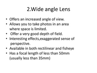 Camera lens | PPT