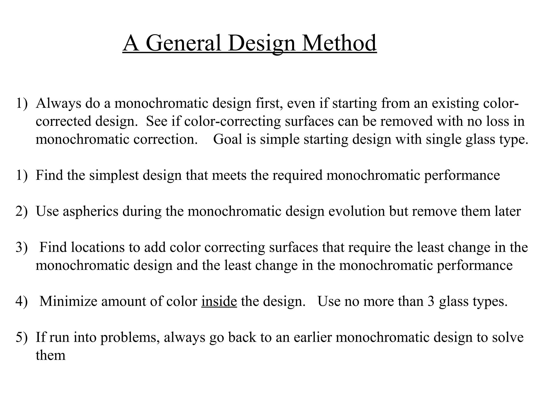 A general lens design method, with a photographic lens example | PPT