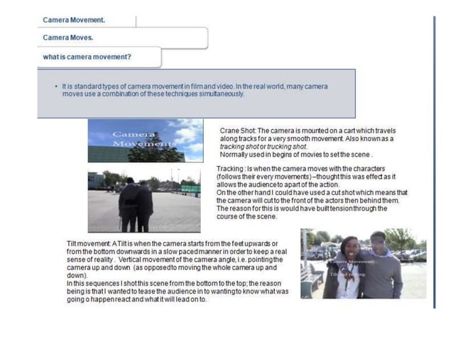 Camera movement | PPT