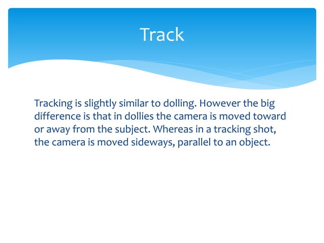 Camera movement | PPTX