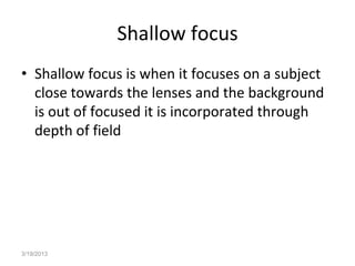 Camera movement and composition | PPTX | Photography | Arts and Crafts