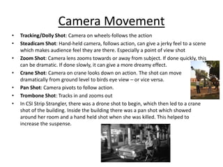 Camera movement and sound | PPT
