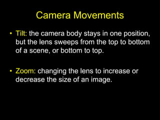 GCSE Film Studies - Camera movements | PPTX