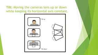 Camera movements | PPTX | Cameras and Camcorders | Consumer Electronics