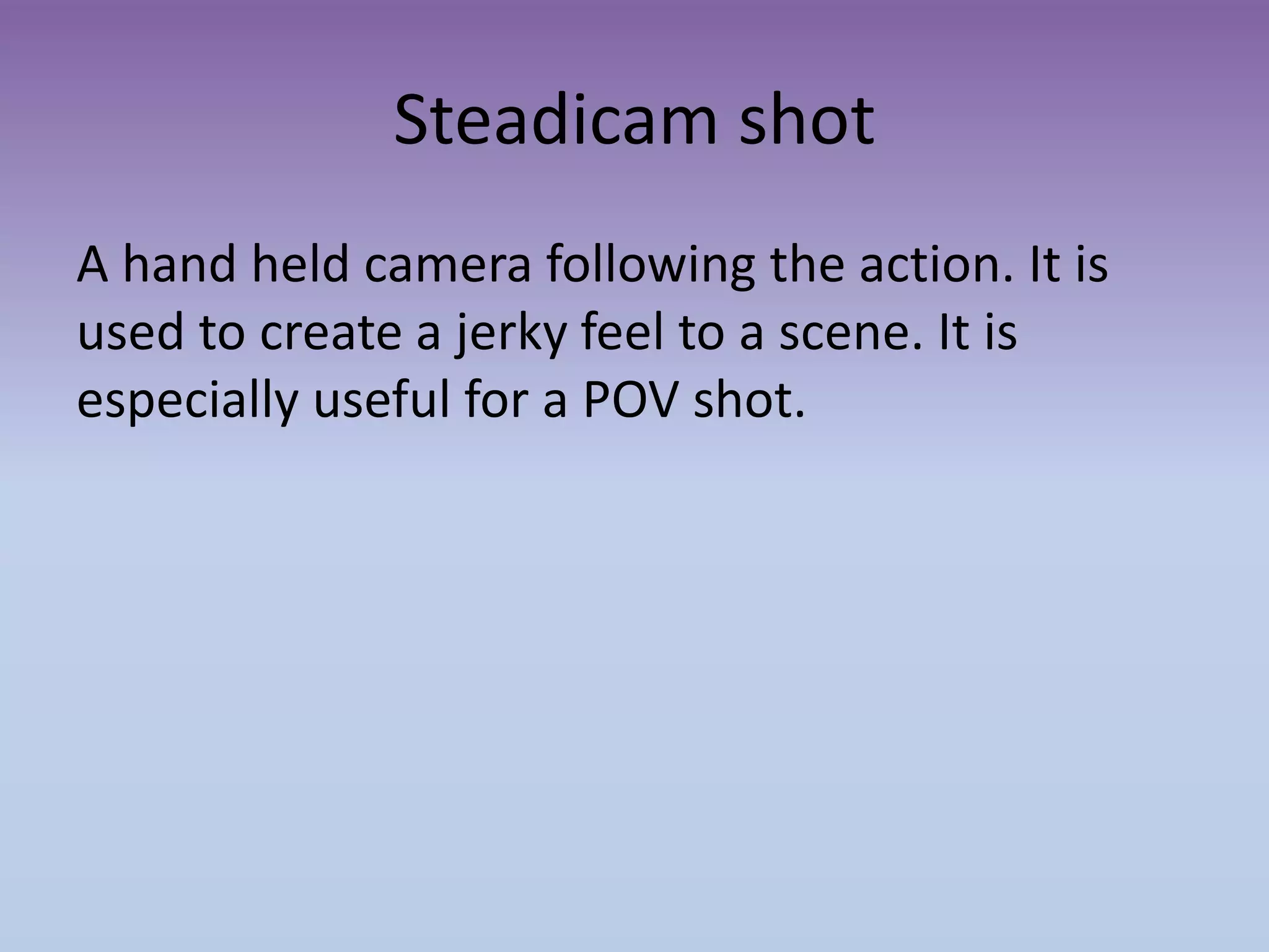 Different Types Of Camera Movements | PPTX