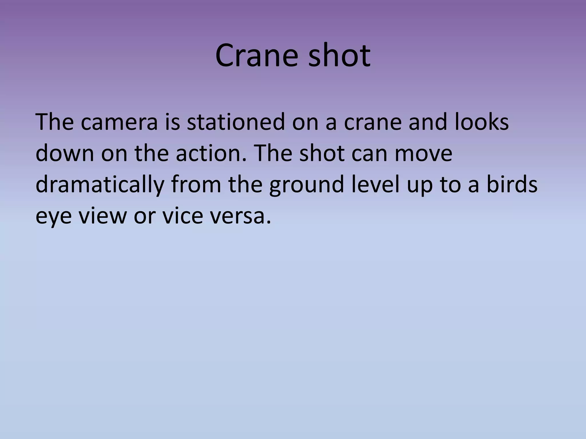 Different Types Of Camera Movements | PPTX