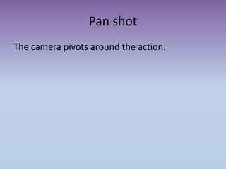 Different Types Of Camera Movements | PPTX