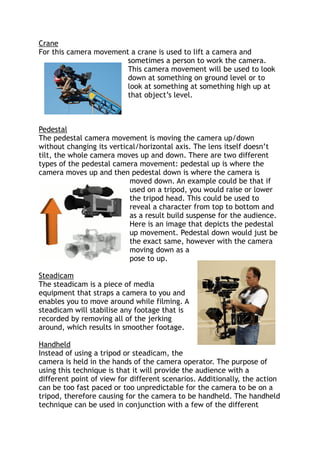 Tracking Camera Movement