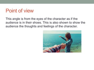 Camera movements angles and shots | PPTX