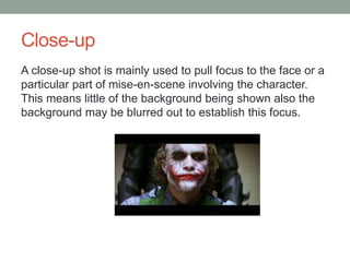 Camera movements angles and shots | PPTX