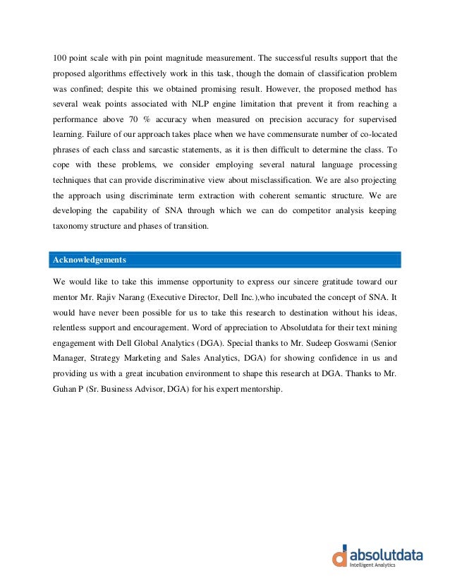 Camera ready sentiment analysis : quantification of real time brand a…