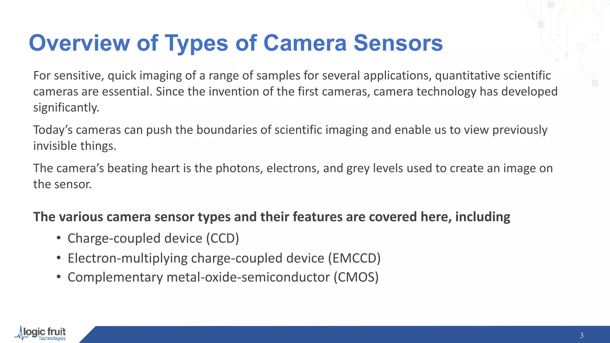 Camera Sensor Technologies – An Overview [2023] | PPTX | Cameras and Camcorders | Consumer ...