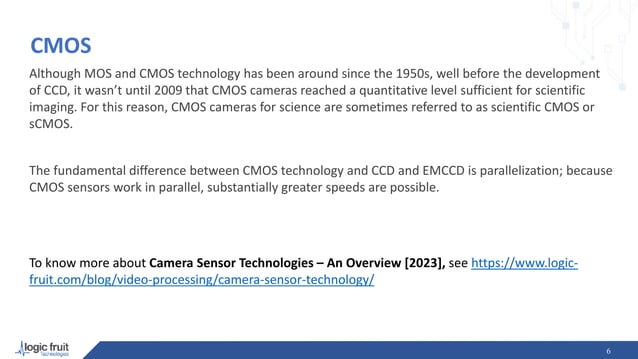 Camera Sensor Technologies – An Overview [2023] | PPTX | Cameras and ...