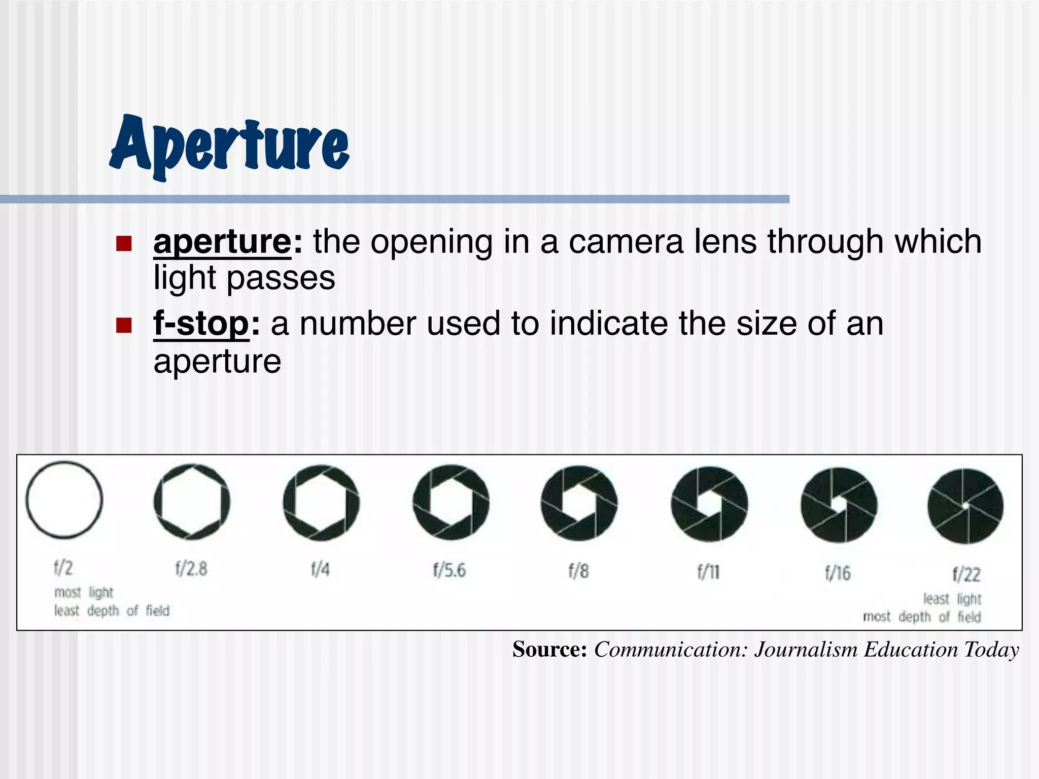 Camera Settings | PDF