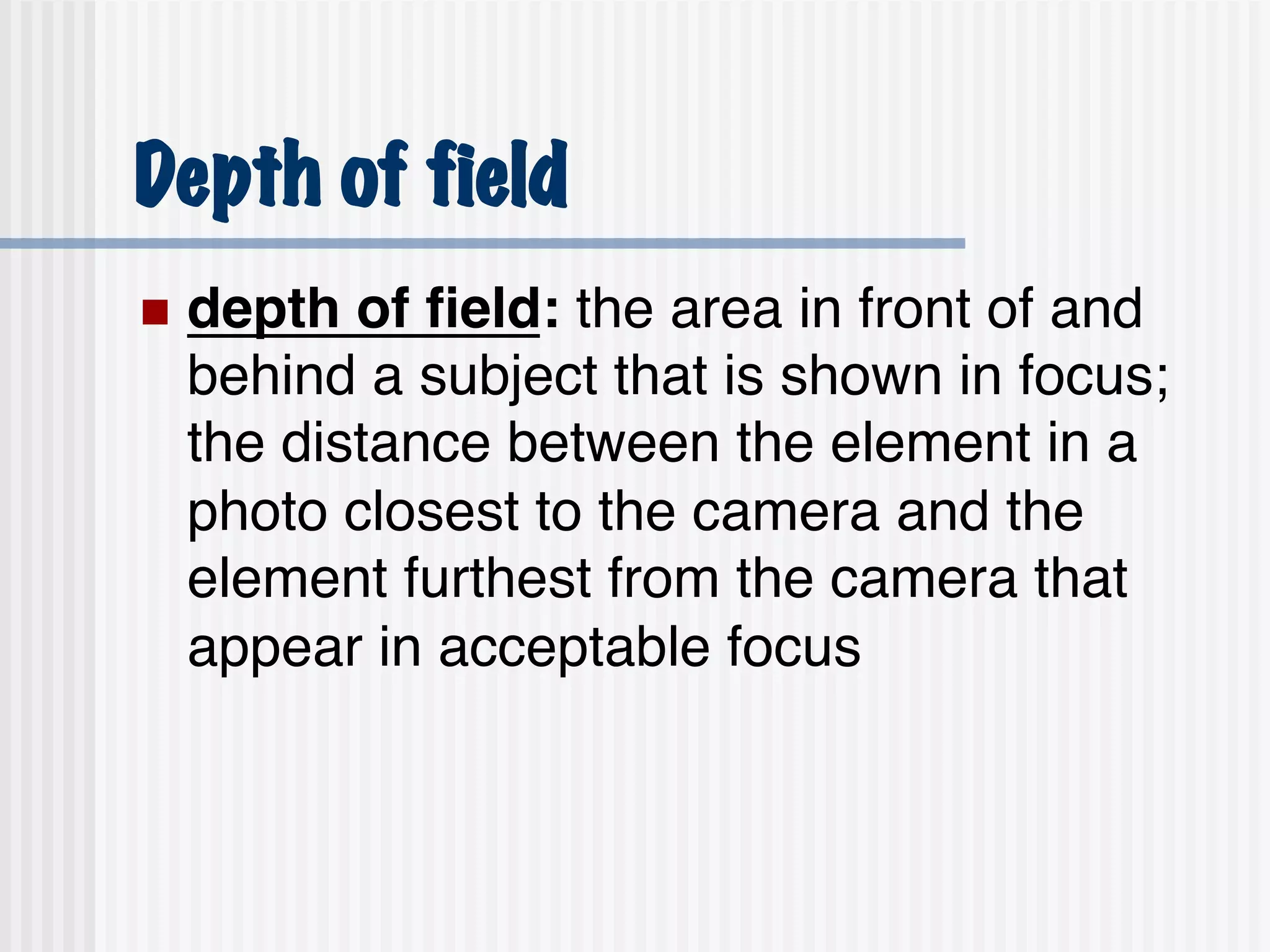Camera Settings | PDF