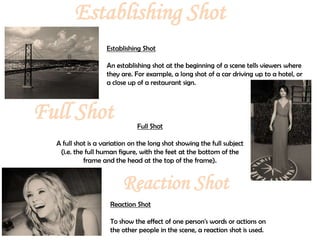 Camera shots | PPTX