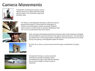Camera shots | PPT