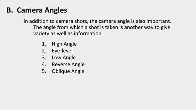 Camera shots angles | PPT
