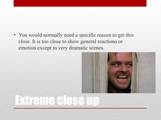 Camera shots and angles | PPTX