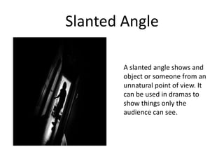 Camera shots and angles | PPTX