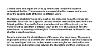 Camera shots and angles | PPT