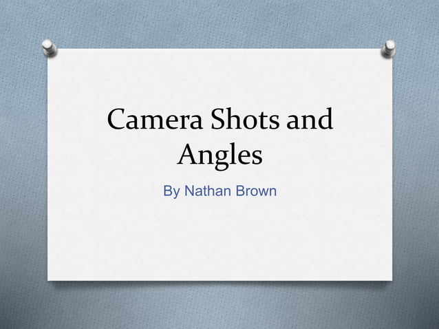 Camera shots and angles | PPT