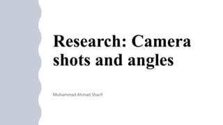 Camera shots and angles | PPT