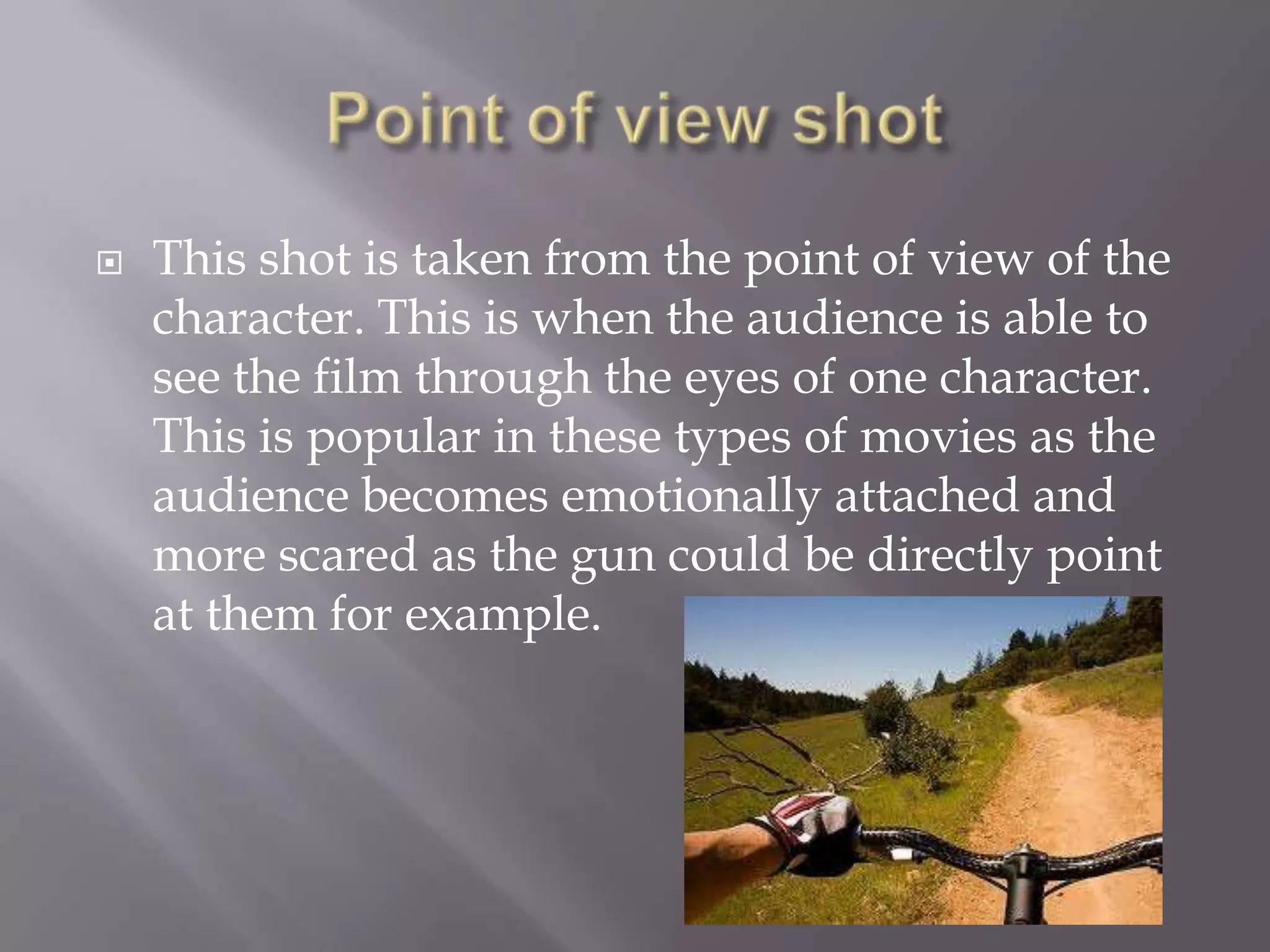 Camera shots and angles for a horror and thriller film | PPTX