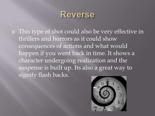 Camera shots and angles for a horror and thriller film | PPTX ...