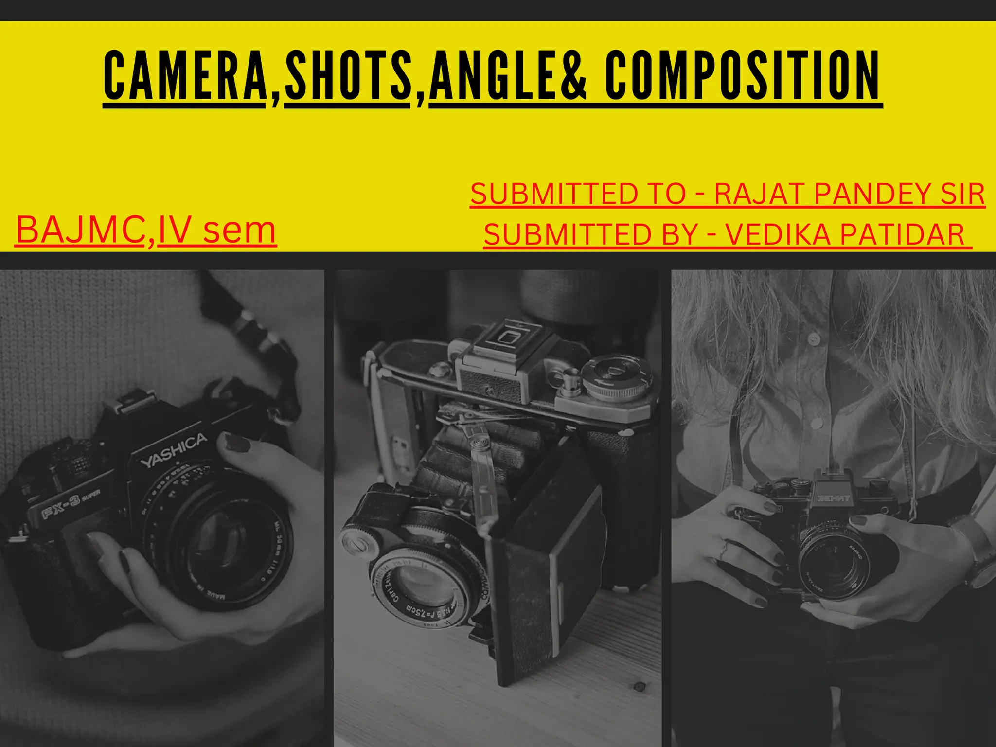 CAMERA SHOTS ,ANGLE, MOVEMENTS AND COMPOSITIONS .pdf | Cameras and ...