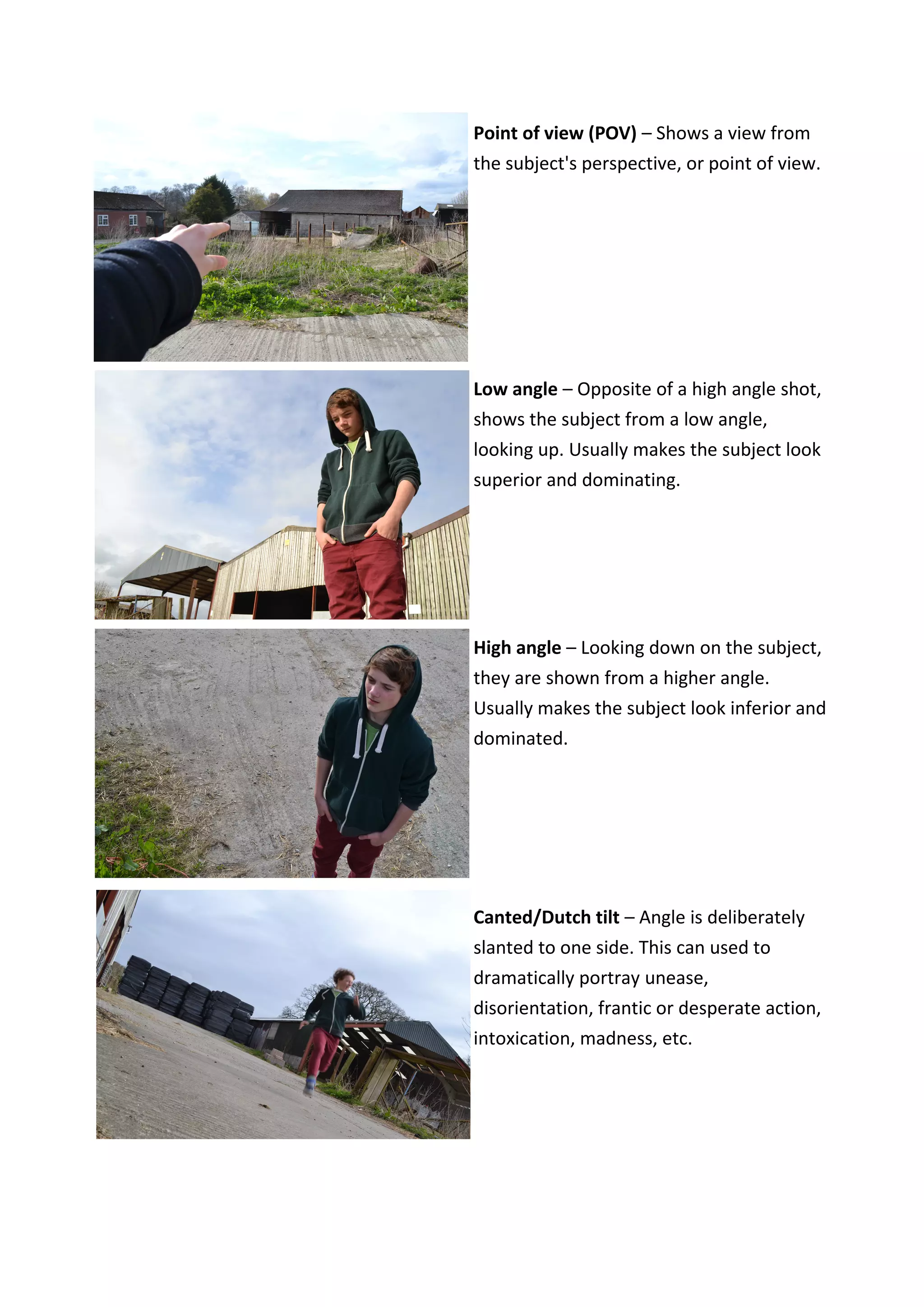 Camera shots & angles | ODT