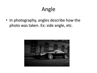 Camera shots & angles | PPTX | Photography | Arts and Crafts