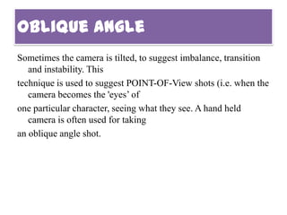 Camera shots & angles | PPTX