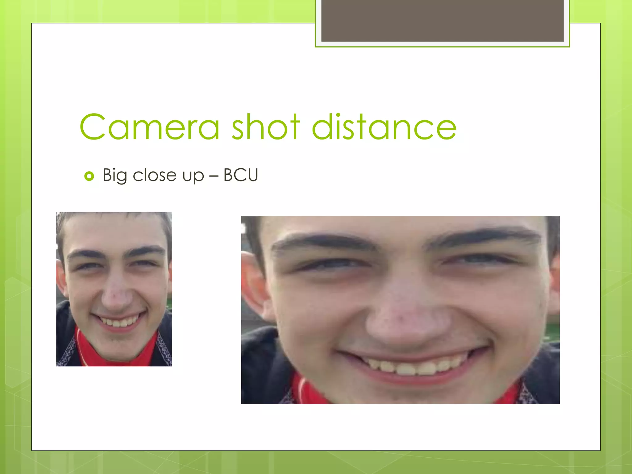 Camera shots & angles | PPTX