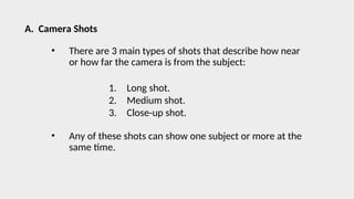 Camera shots & Angles for ICT CLASSES.ppt