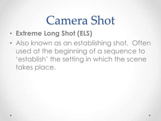 Camera shots, angles and movement | PPT