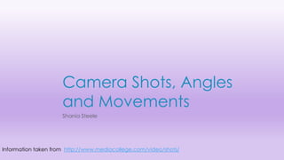 Camera shots, angles and movement | PPT