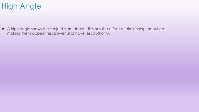 Camera shots, angles and movement | PPT