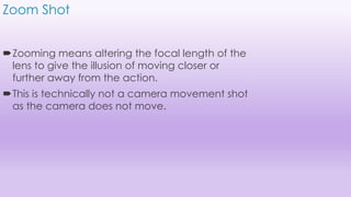 Camera shots, angles and movement | PPT