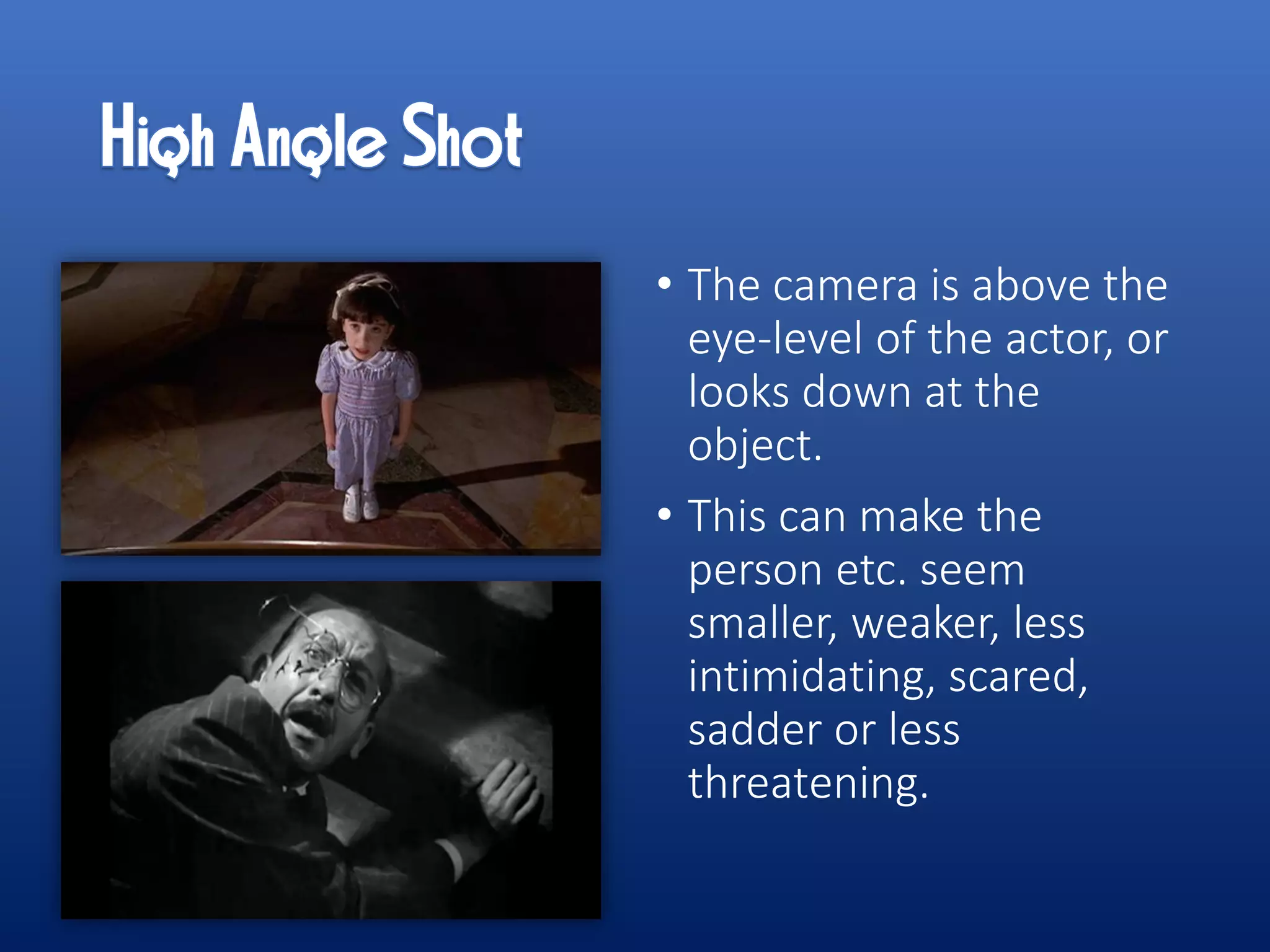 Camera Shots, Angles and Movements | PDF | Photography | Arts and Crafts