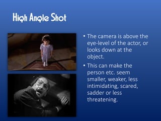 Camera Shots, Angles and Movements | PDF