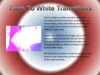 Camera shots, angles and transitions | PPTX