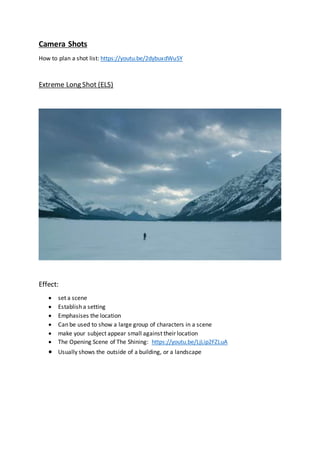 Extreme Long Shot Camera Angle