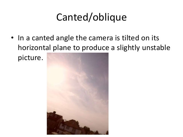 Camera shots, angles, motion and composition