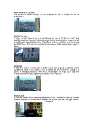 Camera shot types and angle | DOCX