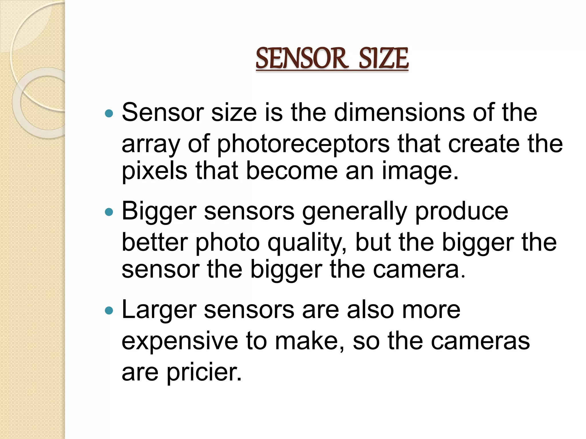 Digital cameras and its types and specifications. | PPTX