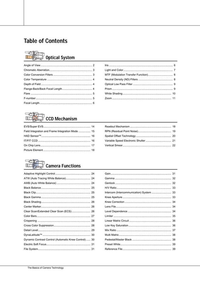 Camera technologybasics | PDF