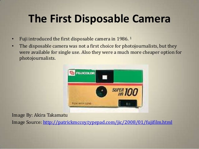 Disposable Camera From 1986