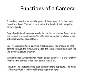 Camera terminology | PPT