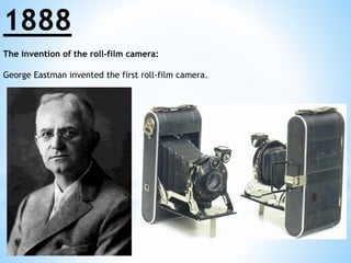 Camera timeline | PPTX | Cameras and Camcorders | Consumer Electronics